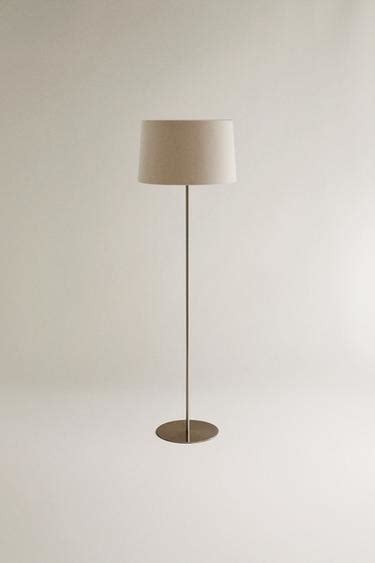Extendable Metal Base Floor Lamp Ecru Zara United States