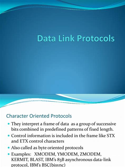 data link protocols pdf data transmission telecommunications