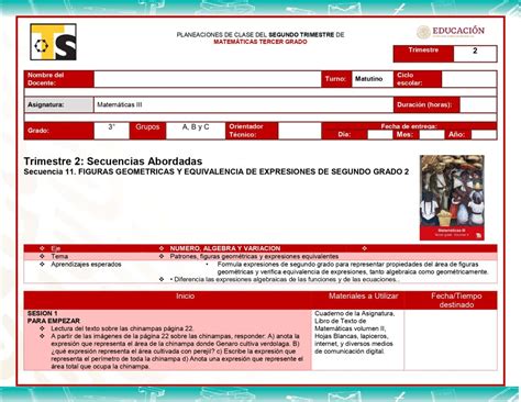Planeaciones Telesecundaria 3° Grado 3er Trimestre Nuevo Modelo