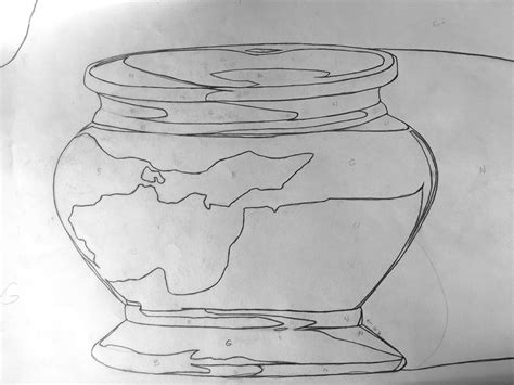 Objective Drawing Of A Vase