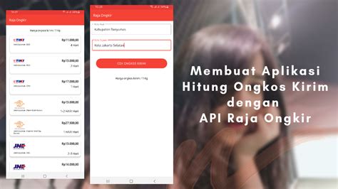 Tutorial Aplikasi Hitung Ongkos Kirim Dengan API Raja Ongkir