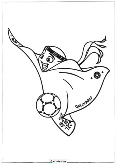 Desenhos para Colorir Copa do Mundo 2022 SÓ ESCOLA