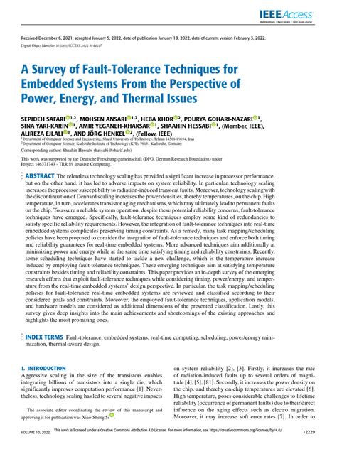A Survey Of Fault Tolerance Techniques F Pdf