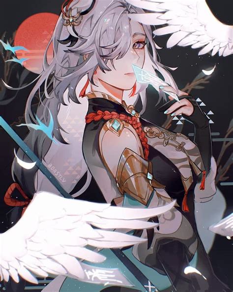 Buy Envy Genshin Impact Shenhe Genshin Impact Anime Girls White Hair Hd