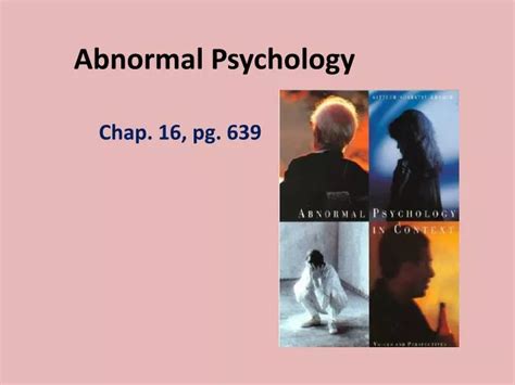 Ppt Abnormal Psychology Powerpoint Presentation Free Download Id