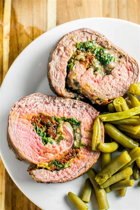 Baked Stuffed Flank Steak Homemade Hooplah