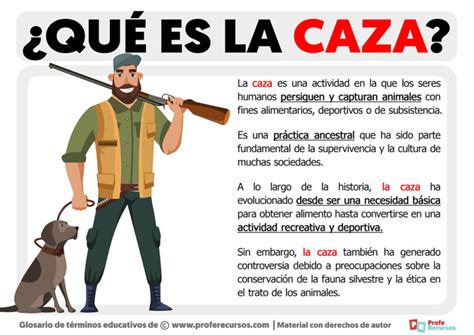 ¿qué Es La Caza