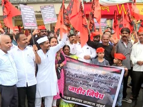 Maratha Protest Mumbai Against Jalana Incident In Dadar Area Maratha
