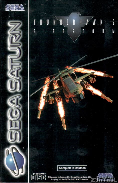 Sega Saturn T Thunderhawk 2 Firestorm G Game Covers Box Scans Box Art