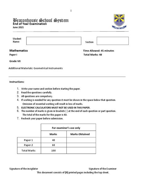 Math Pdf Area Elementary Mathematics