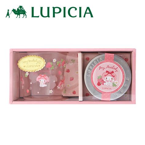 Flavored Tea And Glass Mug Set My Melody Strawberry And Raspberry Ver