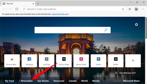 How To Customize Microsoft Edge S New Tab Page
