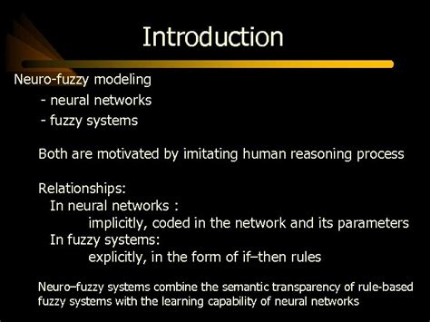 Neuro Fyzzy Methods For Modeling And Identification Presented By