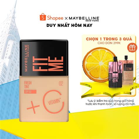Mua Kem Nền Fit Me Tint C Tươi Mướt Chống Nắng Với Vitamin C And Spf50 Maybelline New York Fit Me