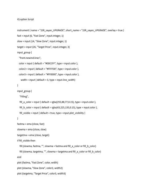 Iq Option Script Pdf Teaching Methods And Materials Technology