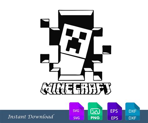 Silhouette Minecraft Svg Free