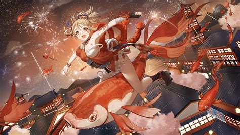 Yoimiya 4K Ultra HD Wallpaper Genshin Impact By Yolanda