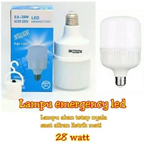 Lampu Bohlam Emergency Led Sx Watt Menyala Otomatis Saat Mati Murah Praktis Shopee Indonesia