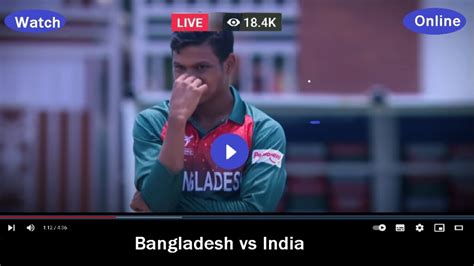 Live Ind Vs Ban U19 Cricket World Cup India U19 Vs Bangladesh U19