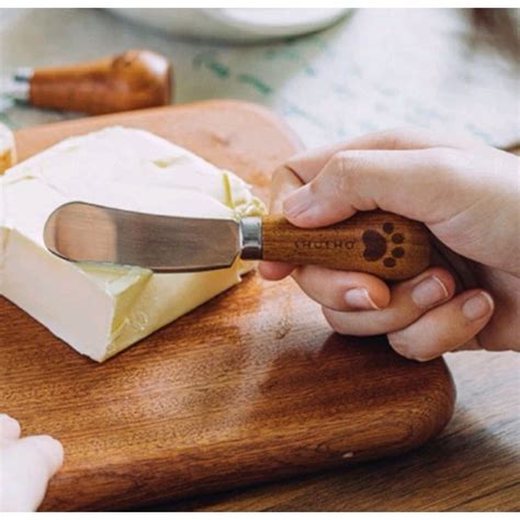 พร้อมส่ง😽ไม้พาย มีดปาดเนย ปาดแยม ขนาดเล็ก ด้ามจับไม้ น่ารักมาก Shopee Thailand