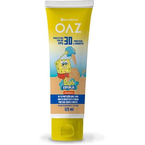 Protetor Solar Oaz Bob Esponja Fps 30 200ml
