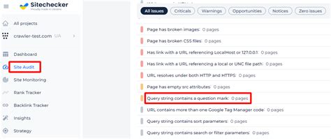 question mark in url how to detect and fix issue sitechecker