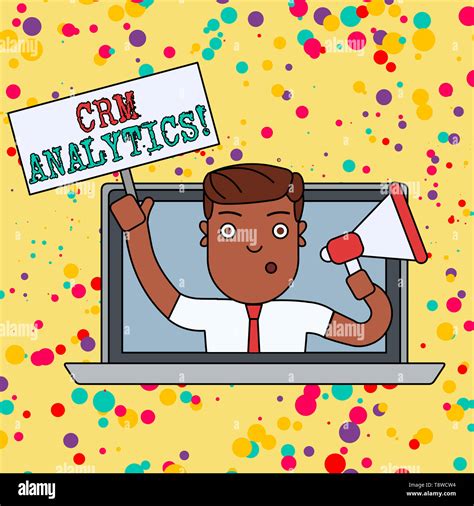 Handwriting Text Crm Analytics Conceptual Photo Applications Used To