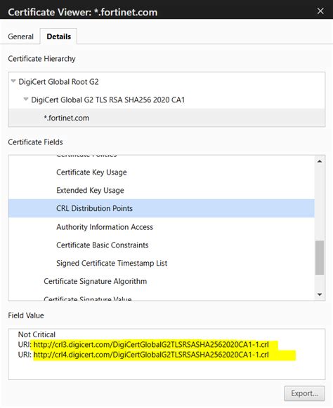 Troubleshooting Tip Getting Revocation Informati Fortinet Community