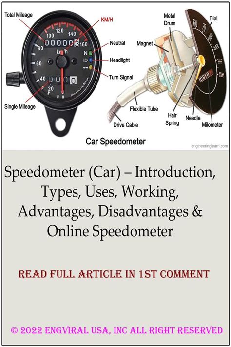 Speedometer Car Introduction Types Uses Working Advantages