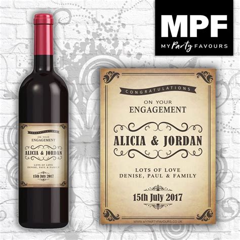 Wine Label Template Size Personalised Christmas Wine Bottle Label