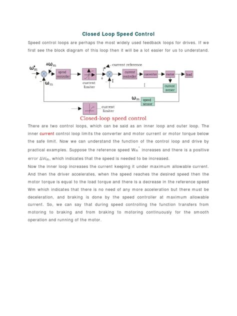 Closed Loop Speed Control Current Pdf