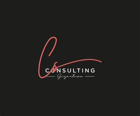 Initial Cs Signature Logo Collection Template Vector Hand Drawn