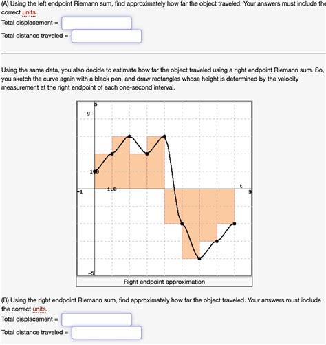 solved a using the left endpoint riemann sum find approximately how