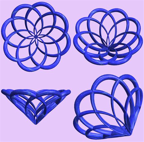 무료 이미지 구조 조직 무늬 선 가구 원 생성물 세례반 그림 디자인 대칭 3d 그래픽 모양 매듭 수학자 Cg Parametricplot3d