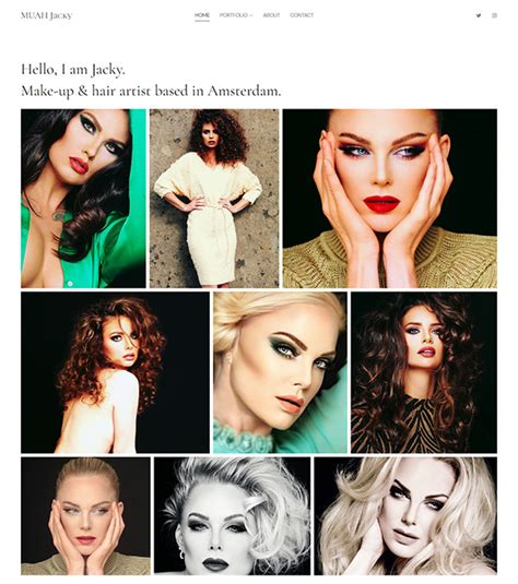 Best Makeup Artist Portfolio Website Examples Pixpa