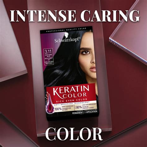 Schwarzkopf Keratin Color Permanent Hair Color Cream 311 Deep Dark