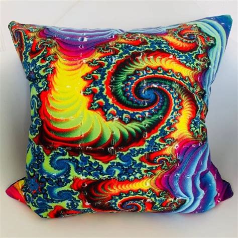 Psychedelic Pillow Etsy