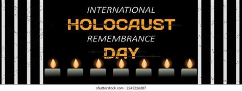 International Holocaust Remembrance Day Vector Star Stock Vector