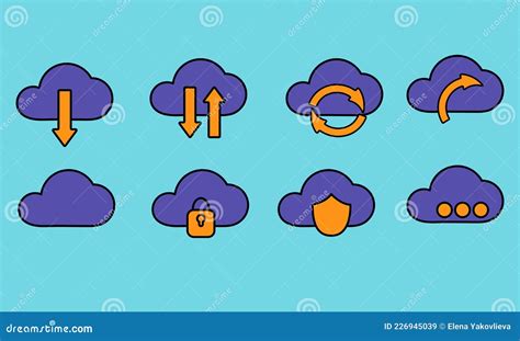Set Of Loading Icons Buffer Loader Or Preloader Vector Illustration