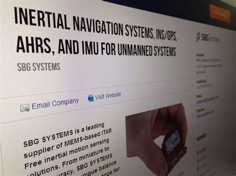 New Ust Profile Sbg Systems Inertial Navigation Systems Ins Gps Ahrs And Imu For Unmanned