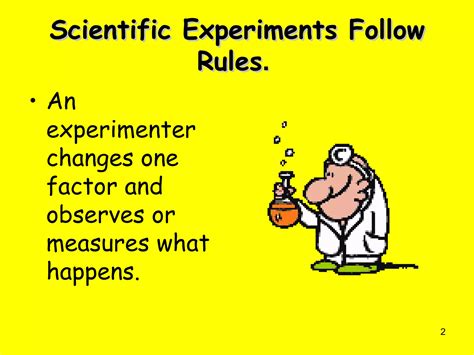 Scientific Method Controls And Variables Ppt