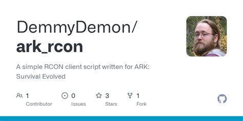 GitHub DemmyDemon Ark Rcon A Simple RCON Client Script Written For ARK Survival Evolved