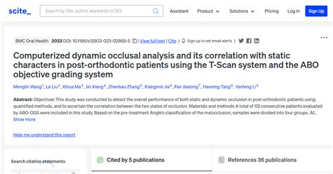 Computerized Dynamic Occlusal Analysis And Its Correlation With Static Characters In Post
