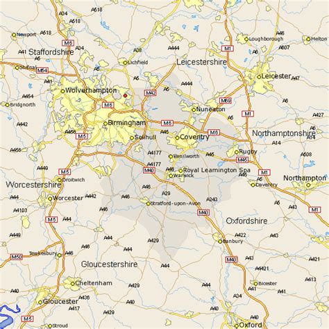 Sutton Coldfield Map United Kingdom