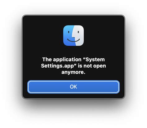 the application is not open anymore popup window r macosbeta