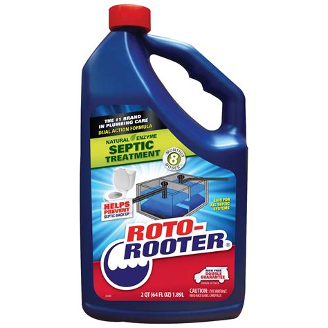 Roto Rooter Septic Treatment 64 Oz Walmart Business Supplies