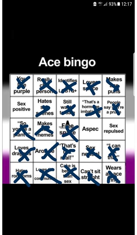 Ace Bingo I Got Almost All Of Them Lol R Aaaaaaacccccccce