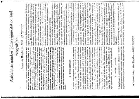 Pdf Automatic Number Plate Segmentation And Recognition