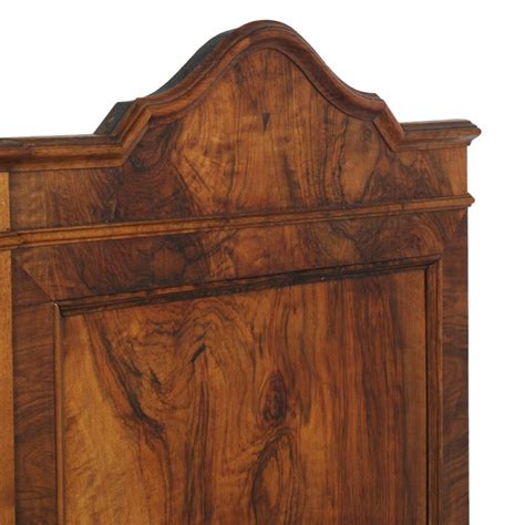 19th Century Neoclassical Double Bed Solid Walnut Restored And Wax