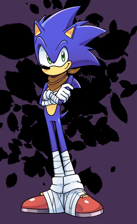 Sonic With Blue Arms By Jamoart On Deviantart